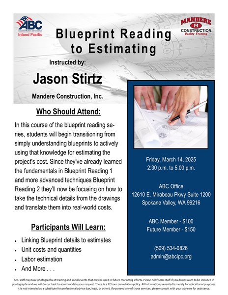 Blueprint Reading to Estimating